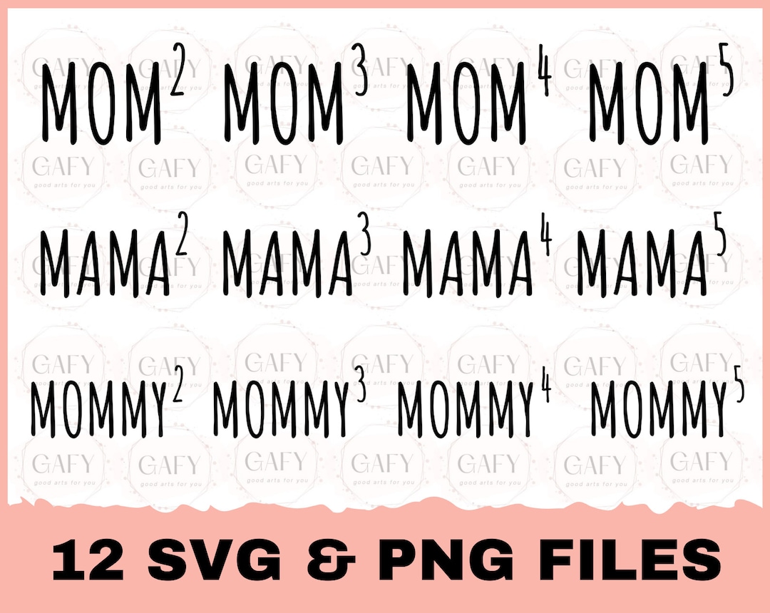 Mom Svg, Mama Svg, Pregnancy Announcement Svg, New Mom Svg, Mama of Two ...