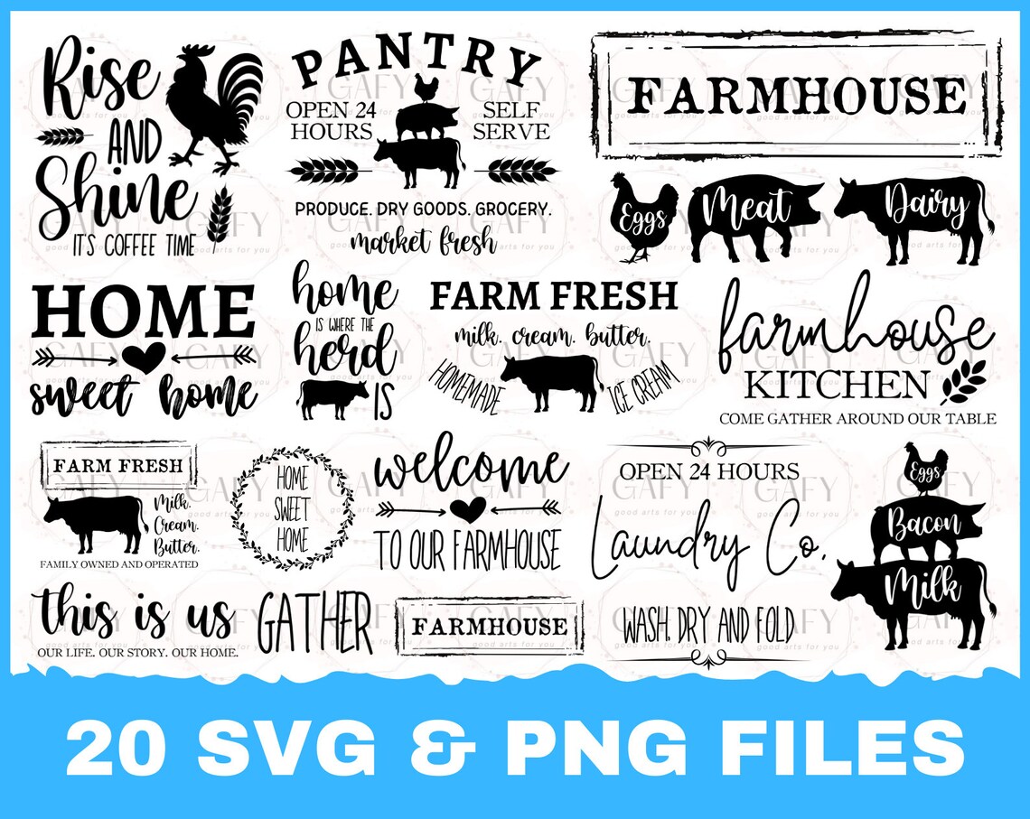 Farm Svg Bundle Farmhouse Svg Bundle Farm Life Svg Farm Svg - Etsy