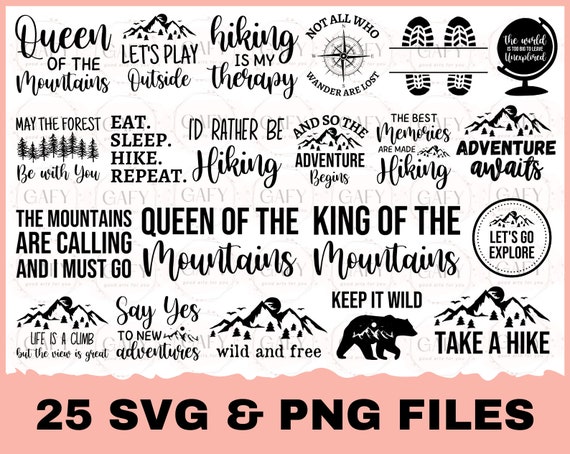 Big Hiking Svg Bundle Hiking Shirt Svg Hiking Quotes Svg - Etsy