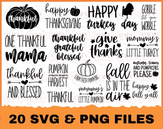 Thanksgiving SVG Bundle Fall SVG Bundle Fall Svg Autumn - Etsy