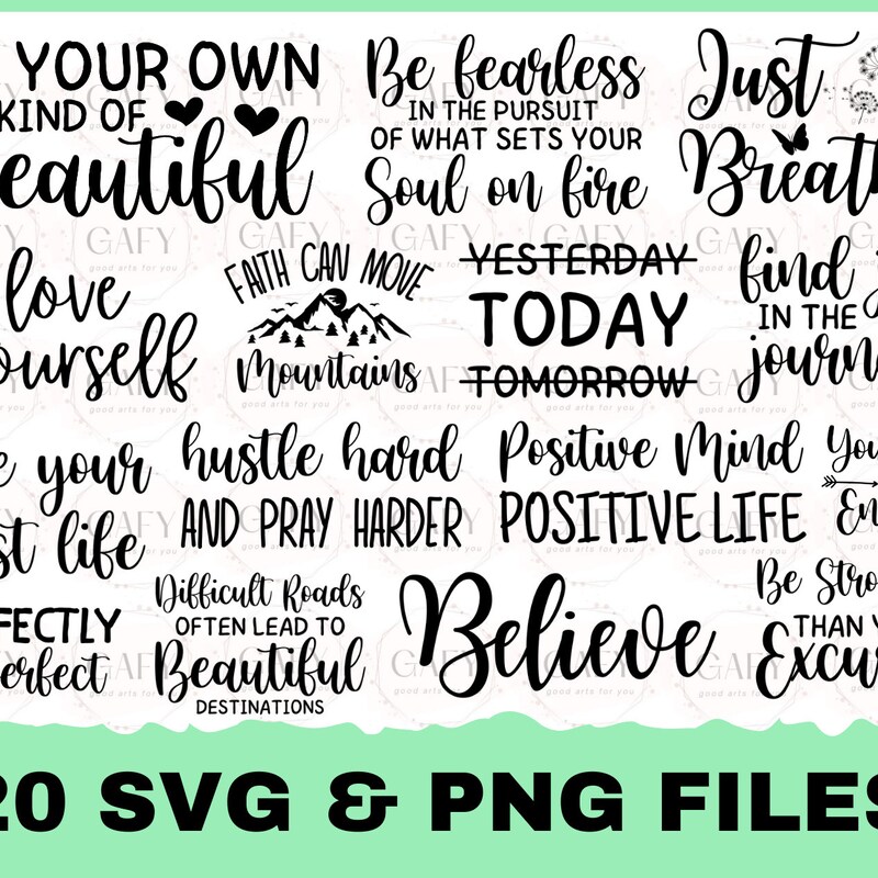 Inspirational Svg - Etsy