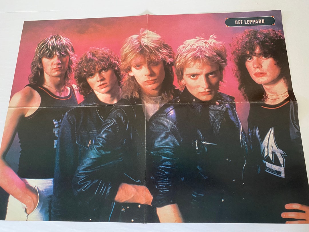 Def Leppard & David Bowie Double Sided Vintage Original Poster NOS 1983 ...