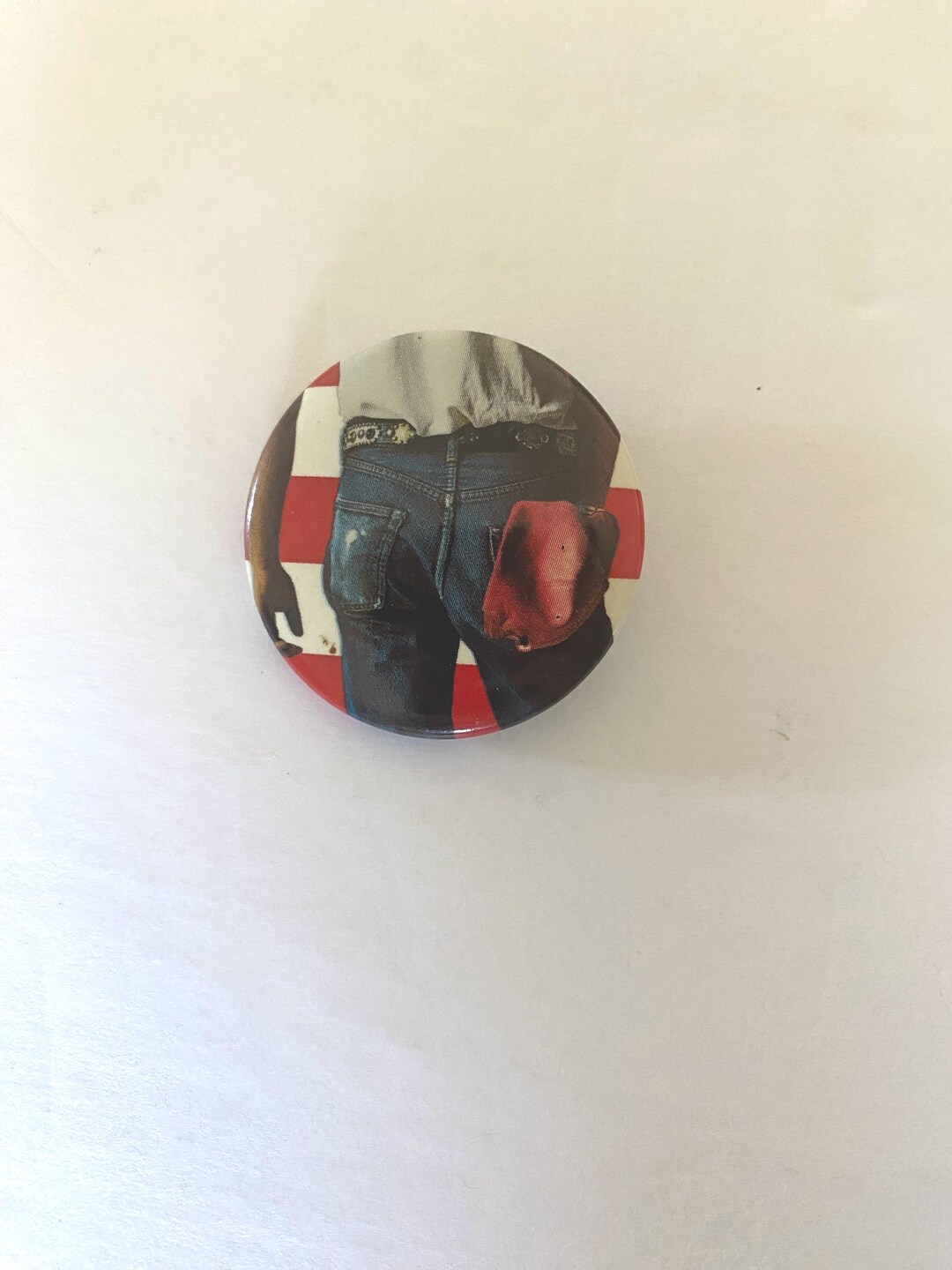 Bruce Springsteen Born in the USA Vintage Circular Pin, Pinback, Button ...