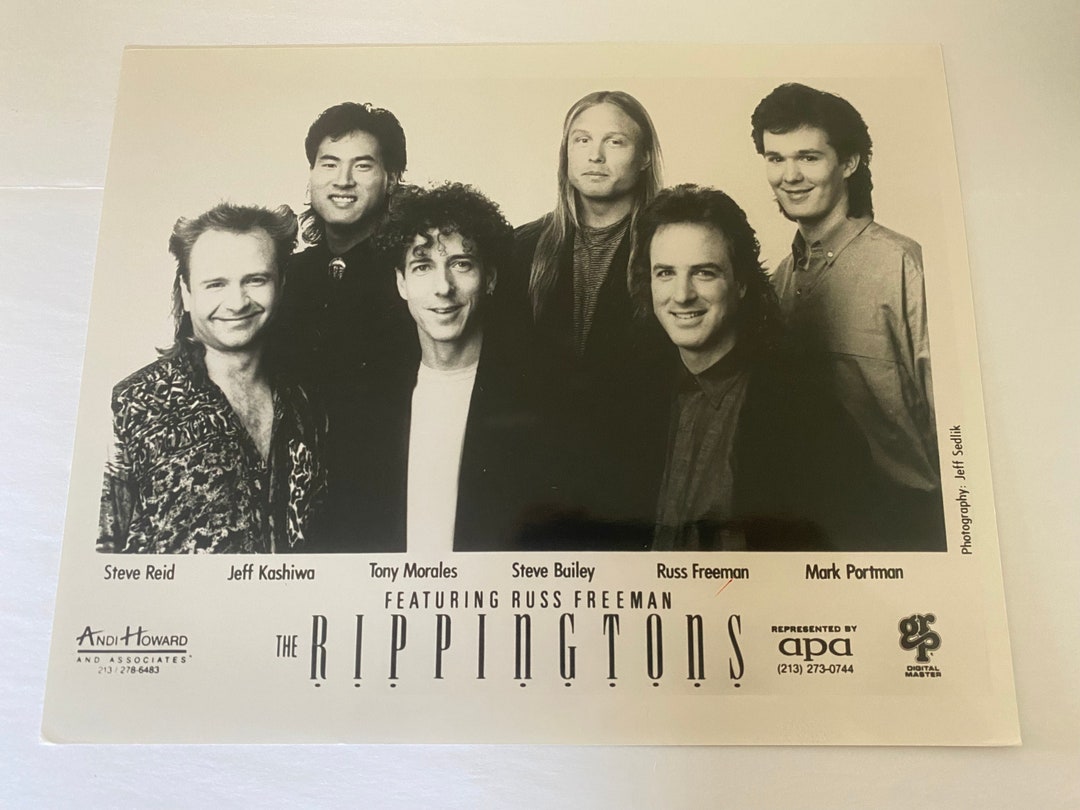 The Rippingtons Vintage Promotional Black & White Photo Copy Band ...