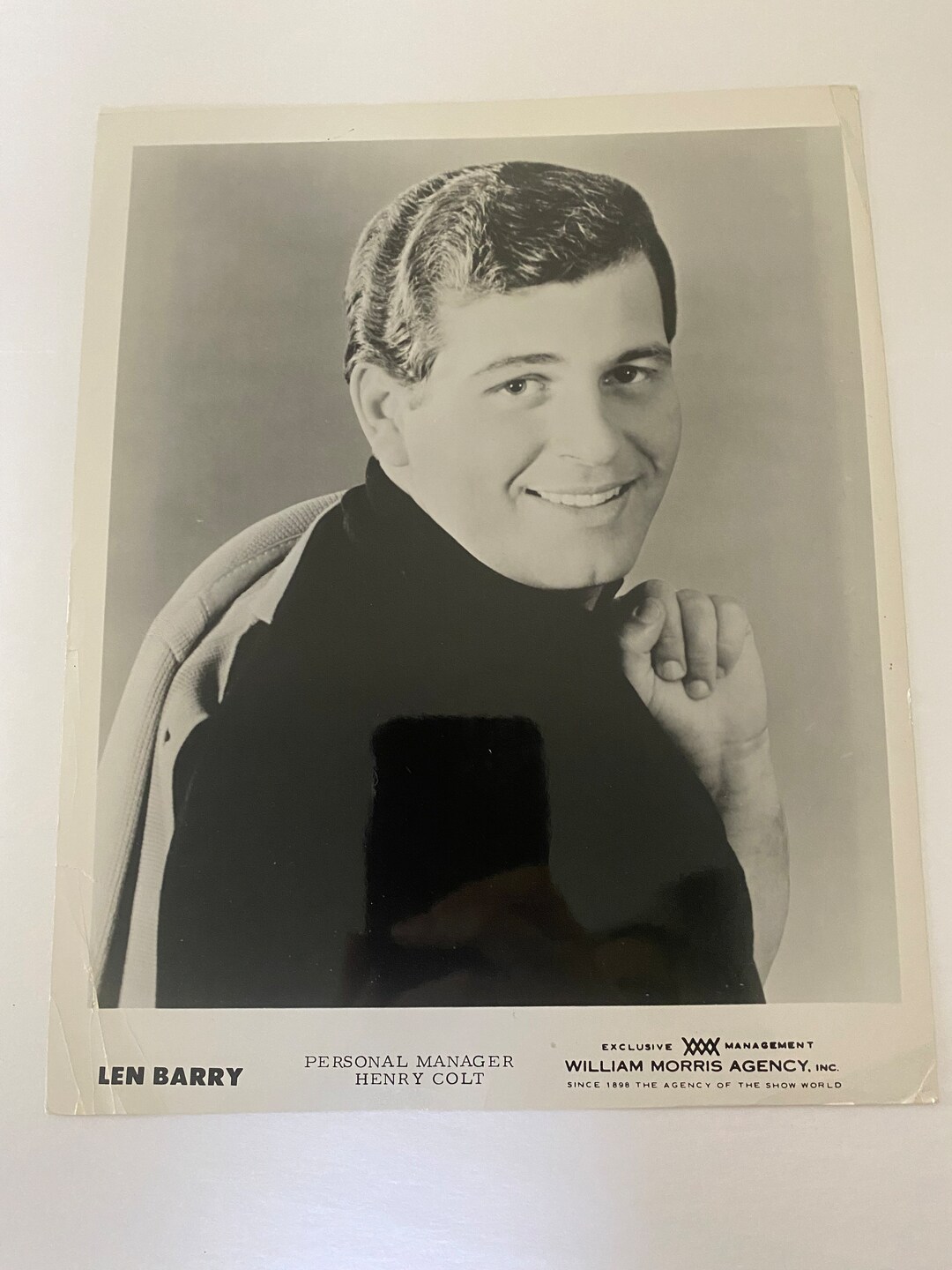 Len Barry Original Promotional Black & White Musician Picture 8 X 10 - Etsy