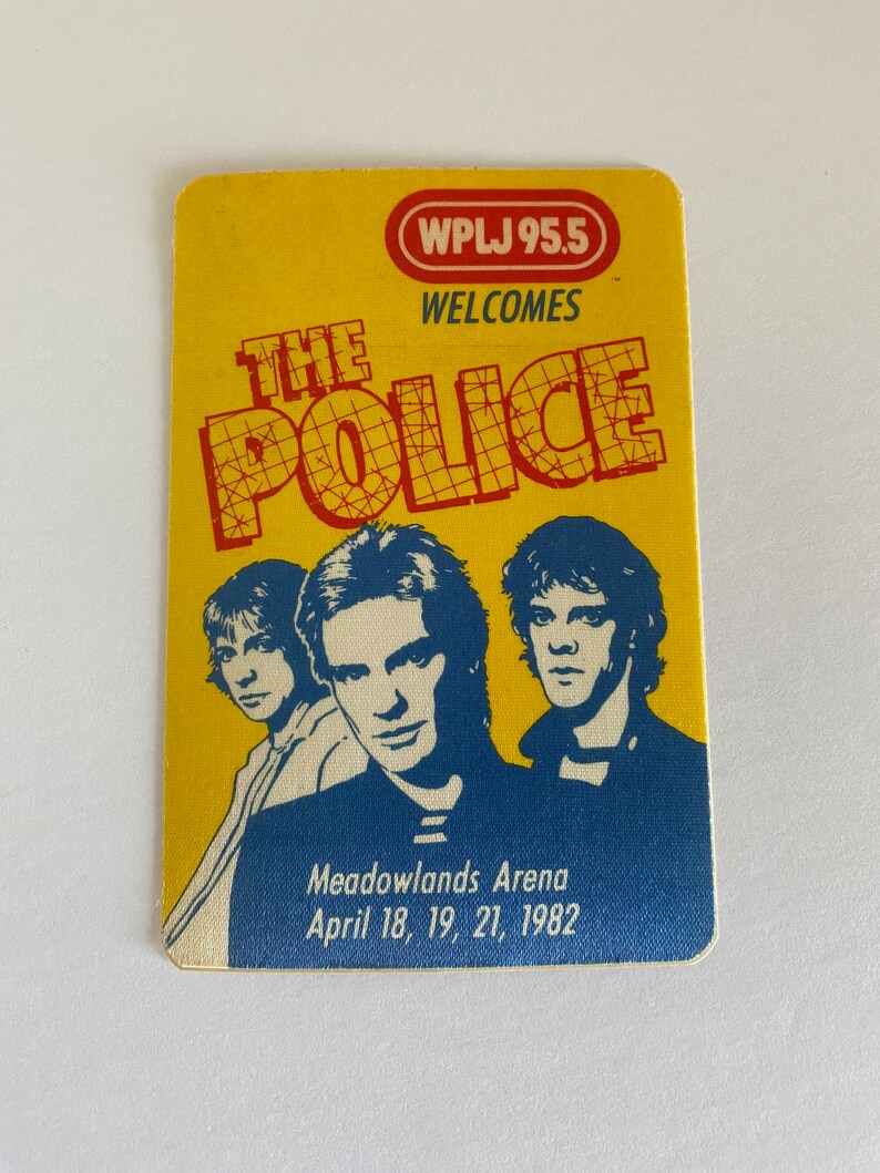 The Police Concert Sticker Meadowlands Arena 1982 WPLJ - Etsy