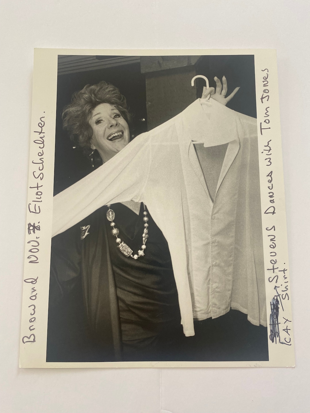 Kay Stevens Dances With Tom Jones Shirt Original Black & White Photo ...