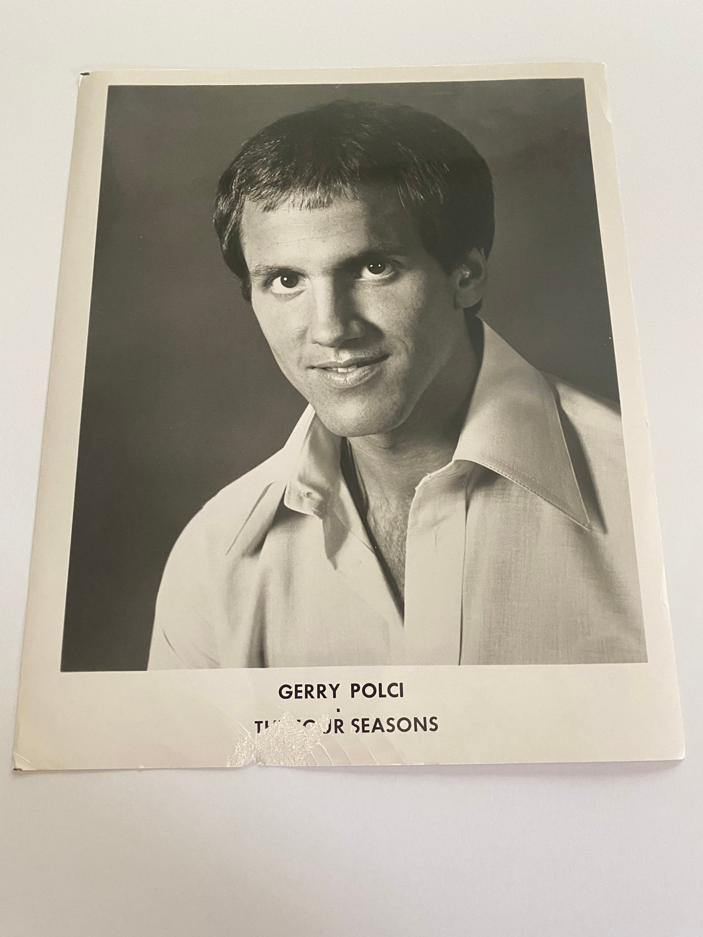 Gerry Polci the Four Seasons Original Promotional Black & White ...