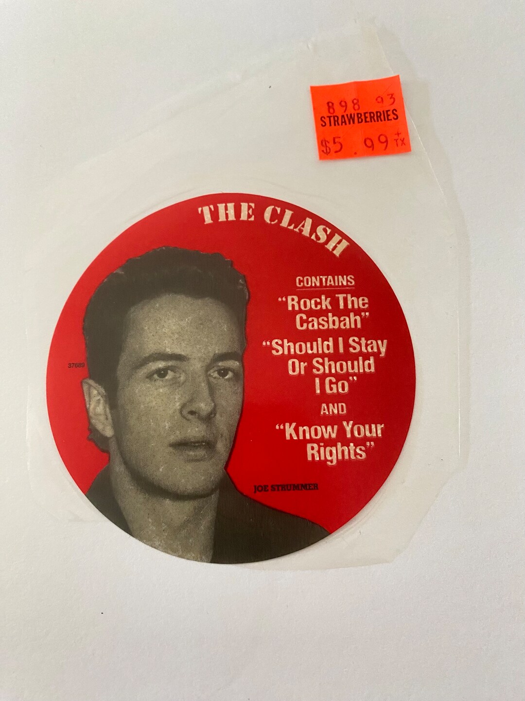 The Clash Joe Strummer Combat Rock Original Vintage Hype Sticker 1982 ...
