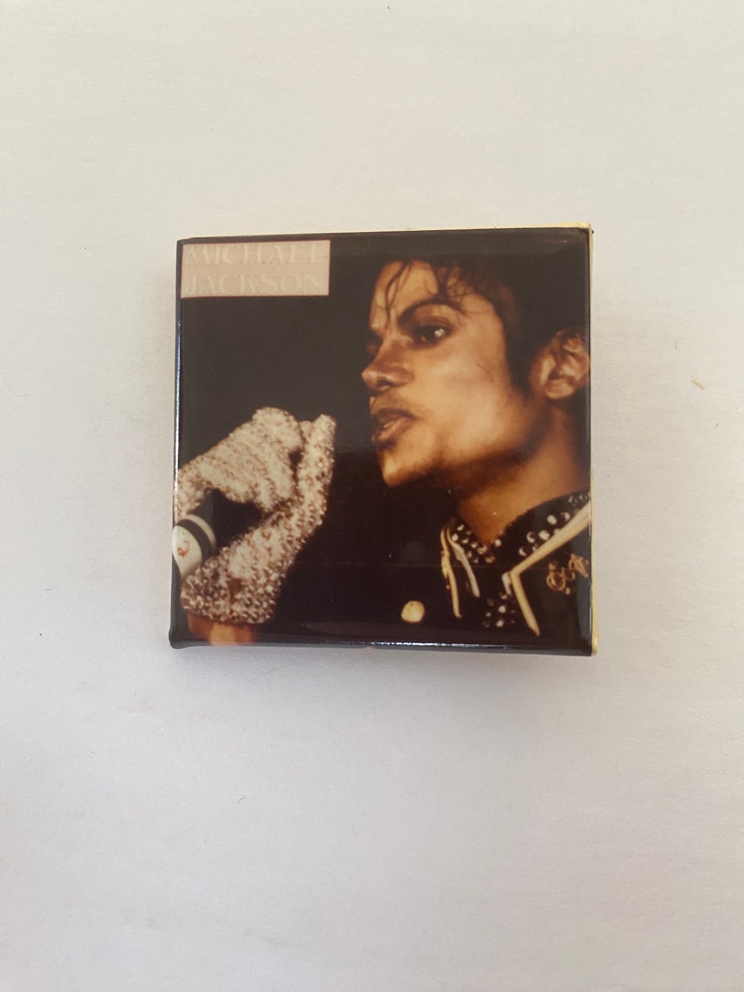 Michael Jackson Original Vintage Square Pin, Pinback, Button Canada - Etsy