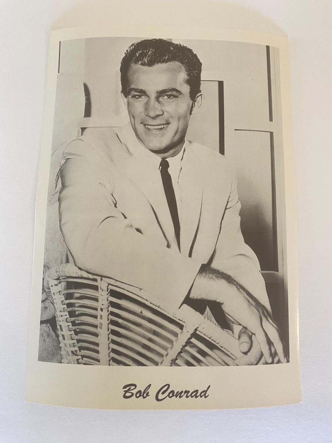Robert Bob Conrad Vintage Black and White Promo Photo 1950’s/1960’s 5 X ...