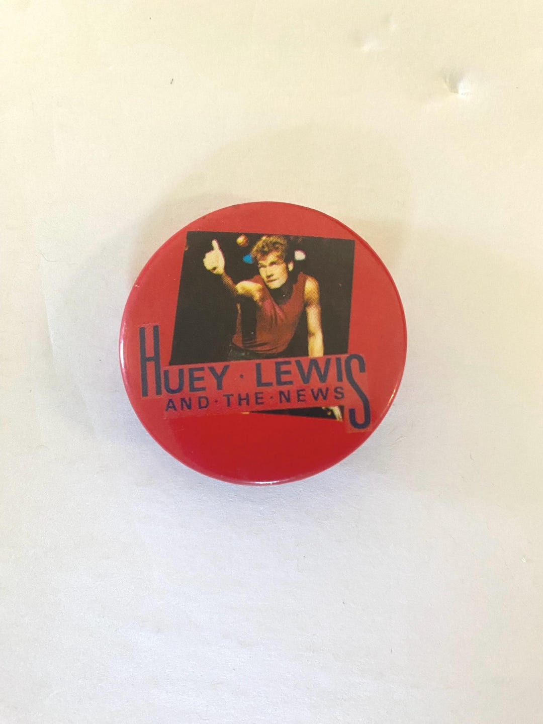 Huey Lewis and the News Licensed Vintage Circular Pin, Pinback, Button ...