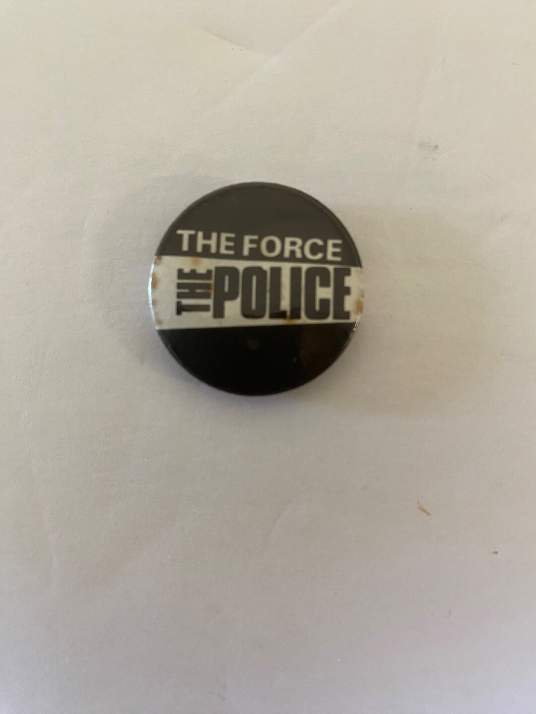 The Police the Force Original Vintage Circular Pin, Pinback, Button ...