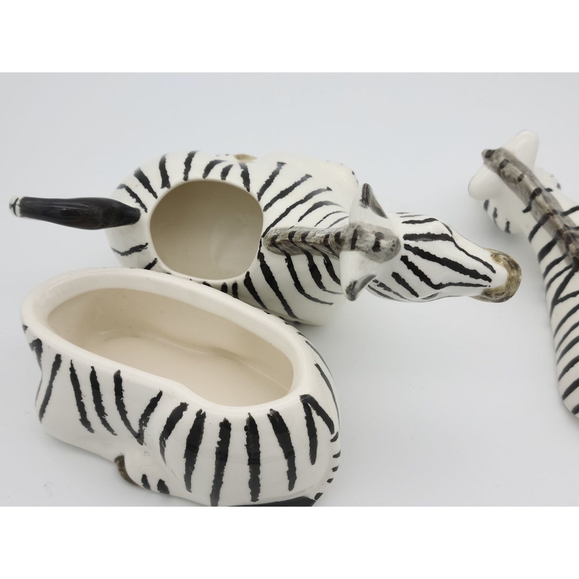 Vintage Zebra Creamer Pitcher Sugar Dish Hearth & Home Decor - Etsy