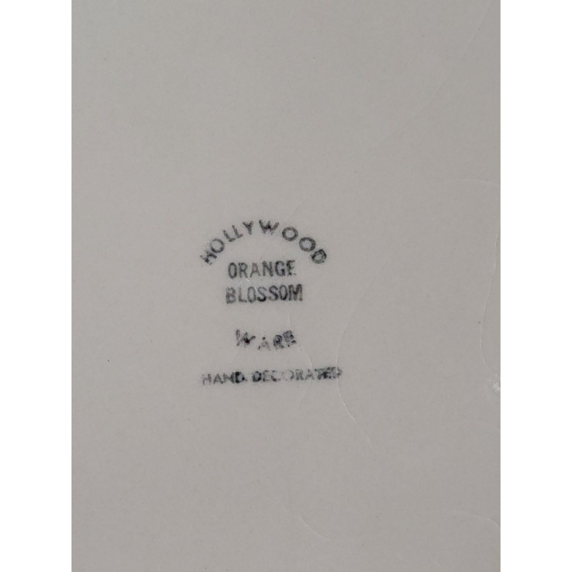 Vtg Mid Century Hollywood Ware Orange Blossom Hand Painted California ...