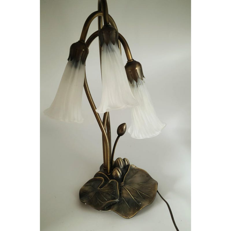 Vintage Flower Lamp - Etsy