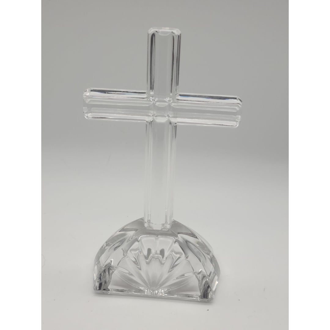 Marquis by Waterford Crystal Holy Cross Clear Religious Heavy Germany ...