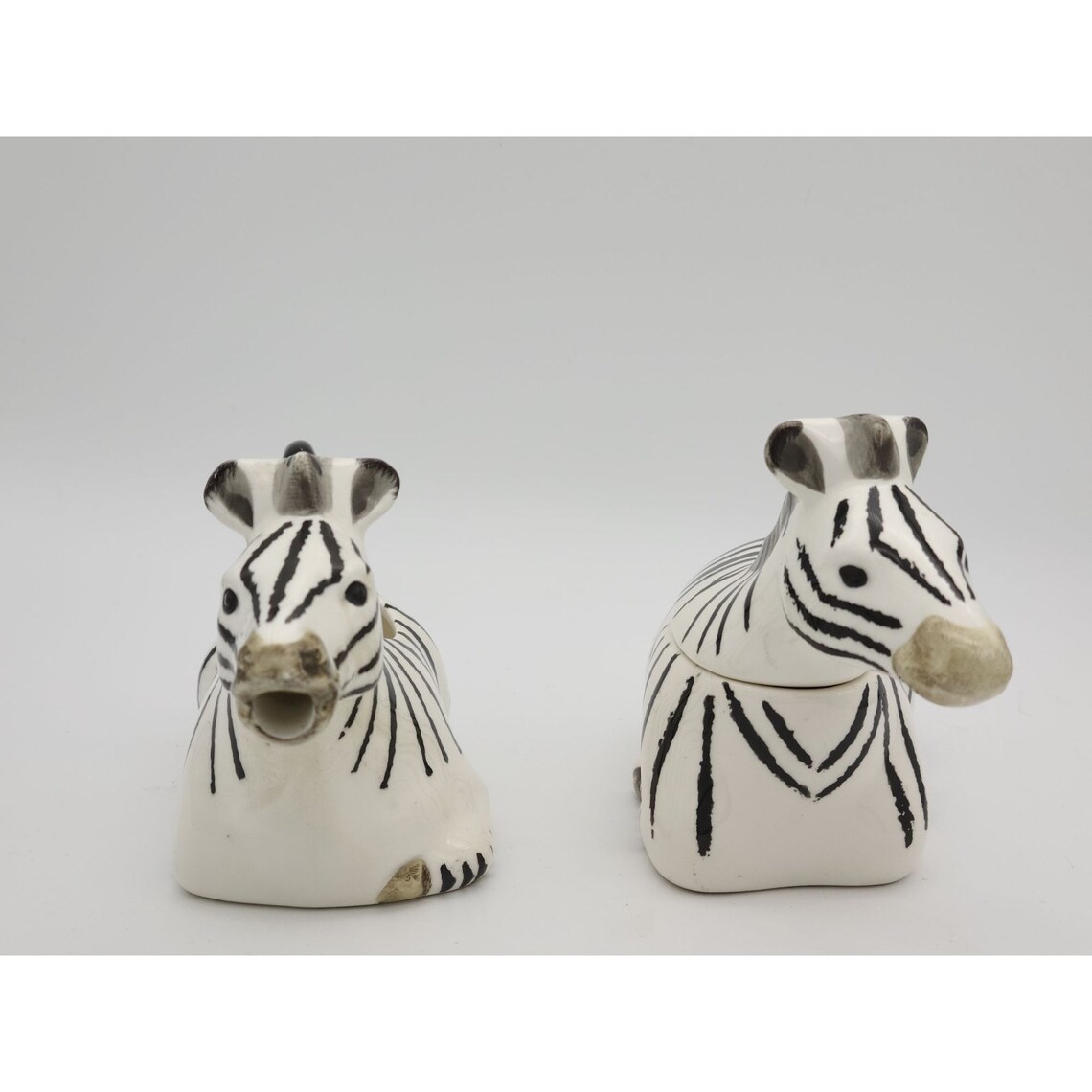 Vintage Zebra Creamer Pitcher Sugar Dish Hearth & Home Decor - Etsy