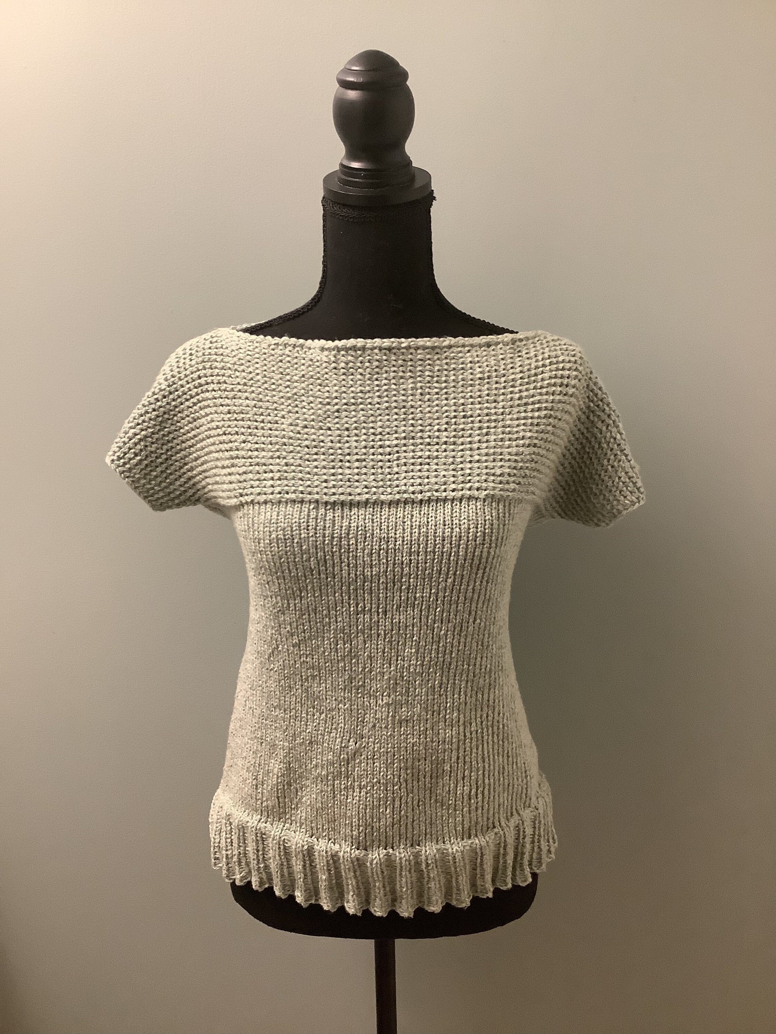 Loom Knit T-shirt Sweater Pattern Easy Beginner Level Instructions With ...