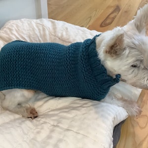 Dog Sweater Loom Knit Pattern Easy Beginner Level Instructions With ...