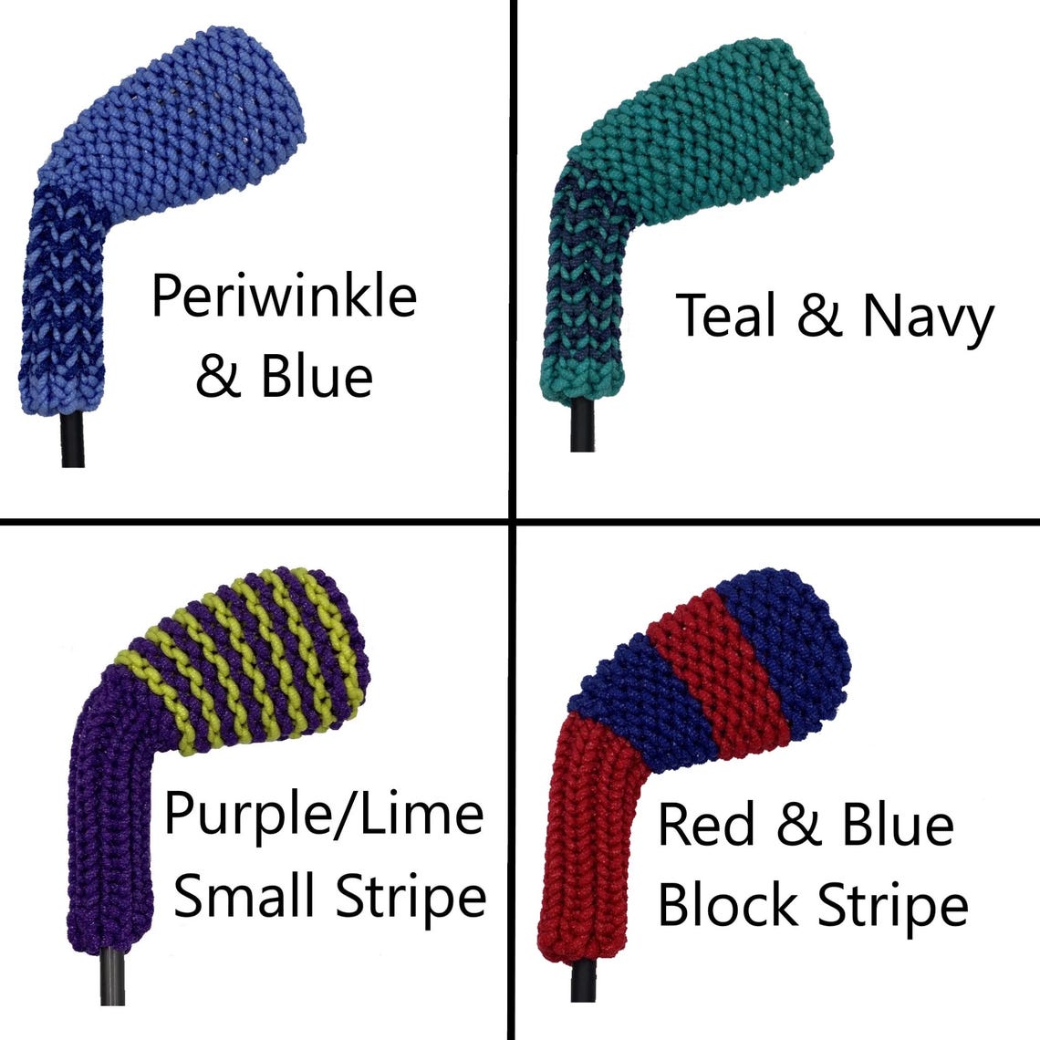 Golf Club Headcovers for Irons, Wedges and Driving Iron Knit Golf Head ...