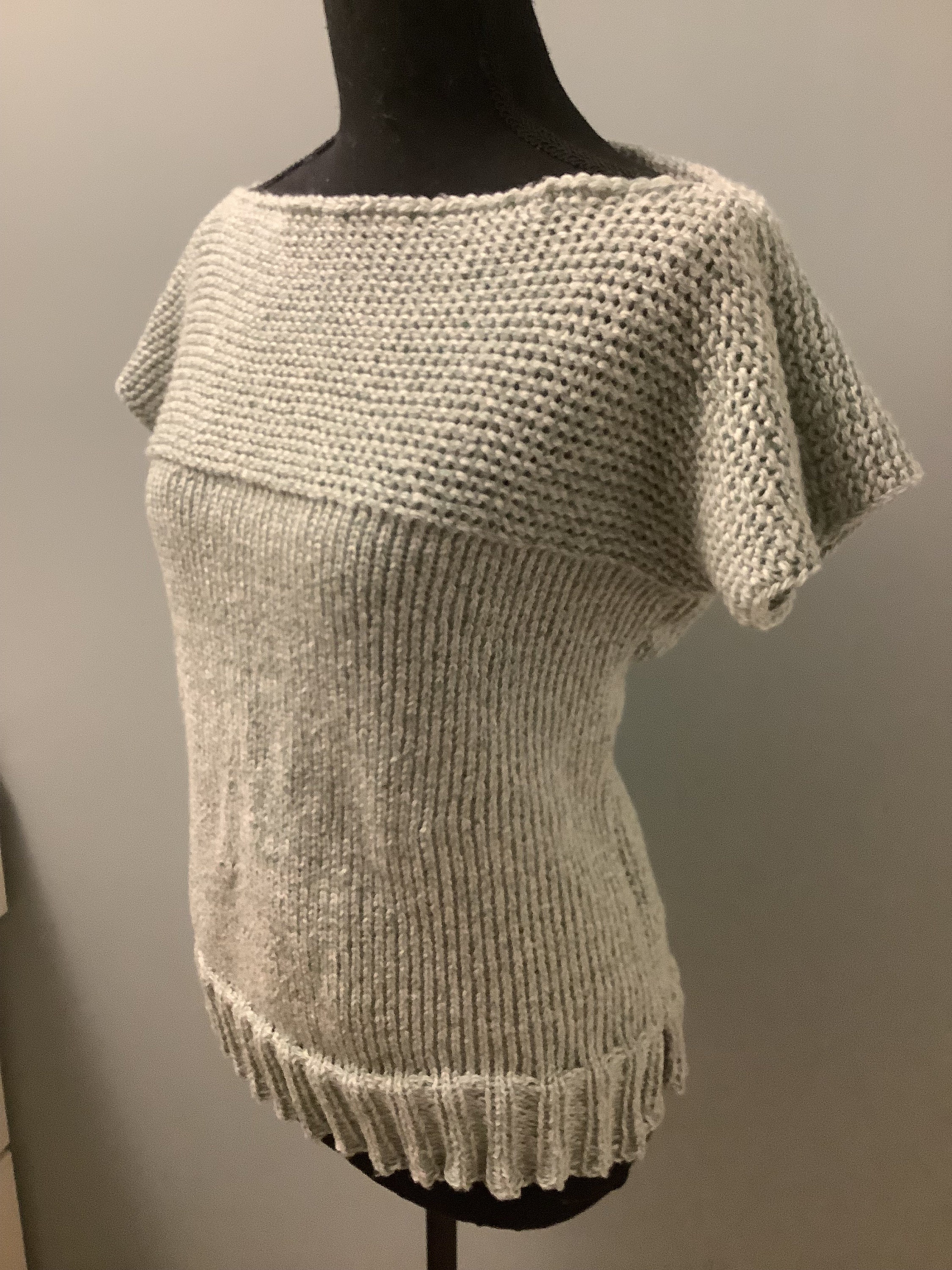 Loom Knit T-shirt Sweater Pattern Easy Beginner Level Instructions With ...