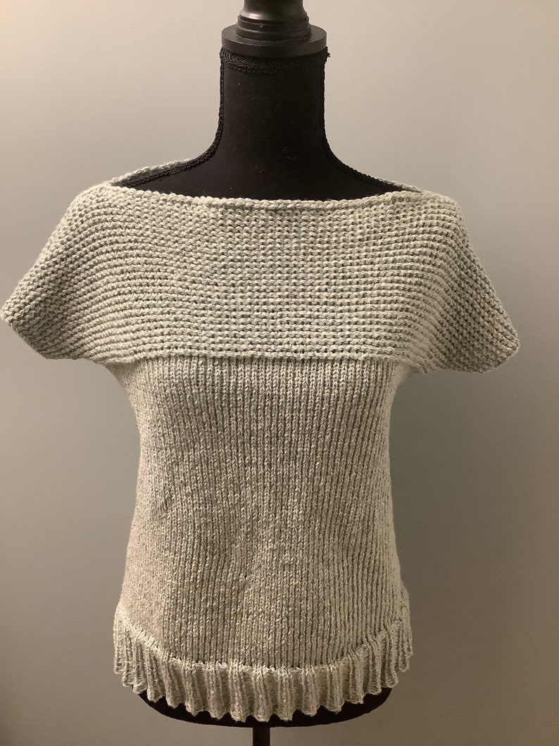 Loom Knit T-shirt Sweater Pattern Easy Beginner Level Instructions With ...