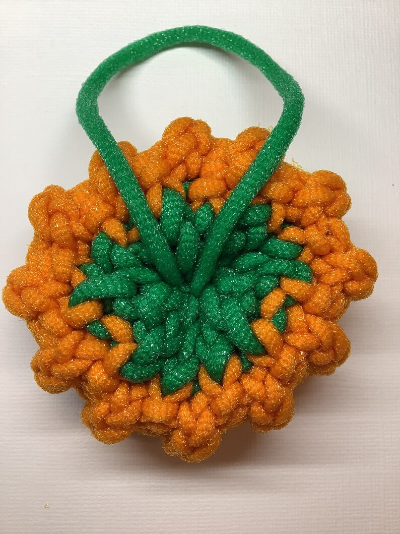 Loom Knit Pattern Pumpkin Dish Scrubby Instructions Easy - Etsy