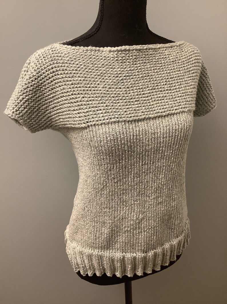 Loom Knit T-shirt Sweater Pattern Easy Beginner Level Instructions With ...