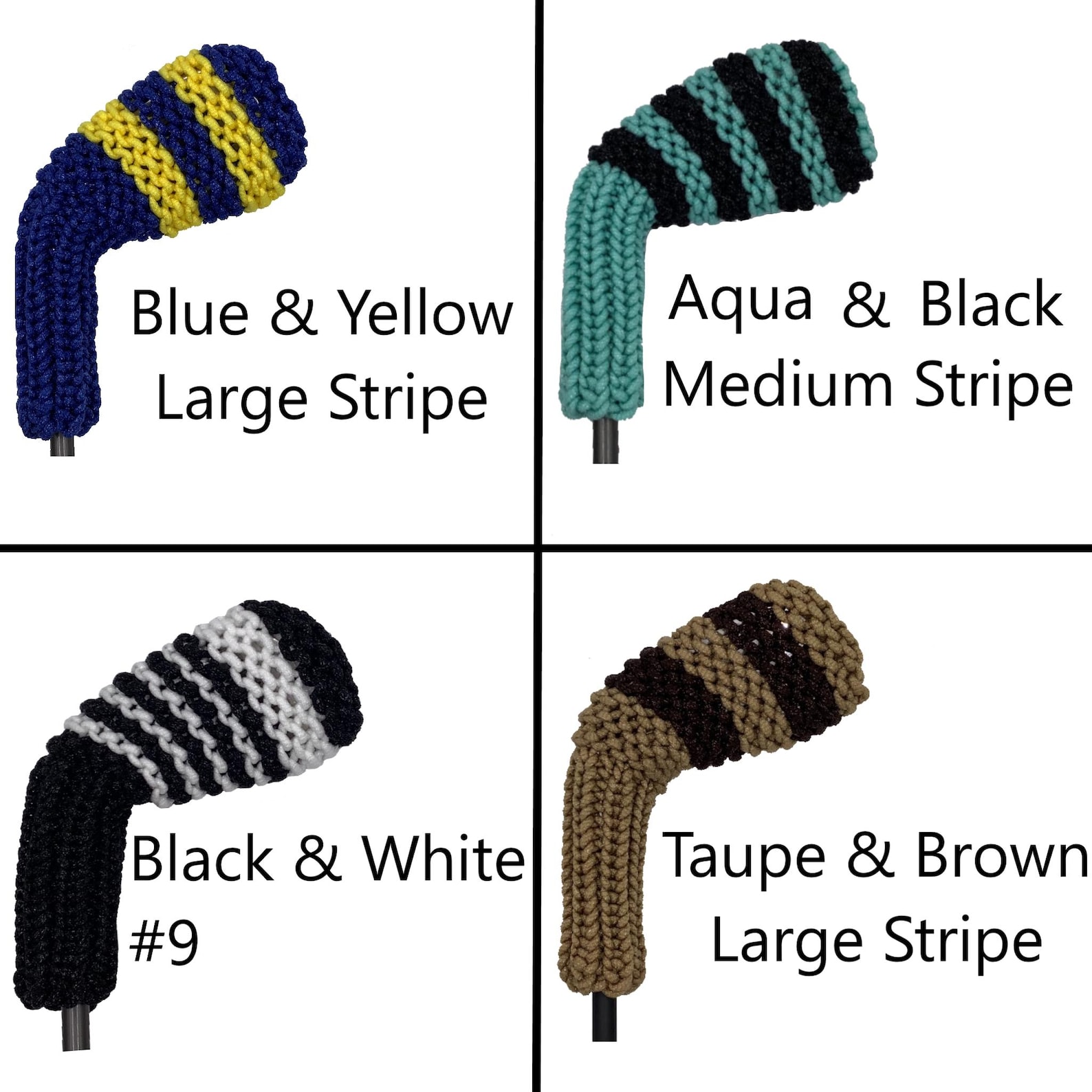 Golf Club Headcovers for Irons, Wedges and Driving Iron Knit Golf Head ...