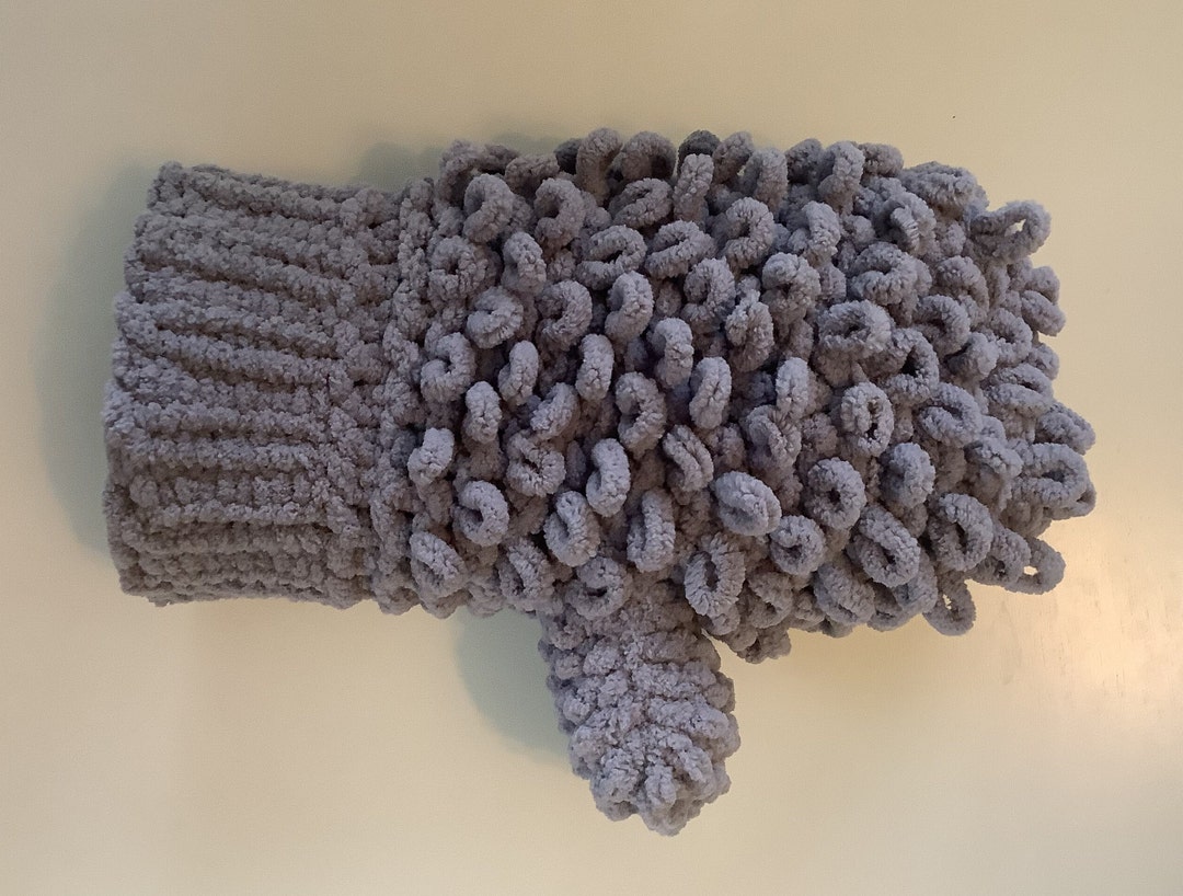 Loom Knit Cleaning Mitten Pattern Instructions Easy Beginner Level Gift ...