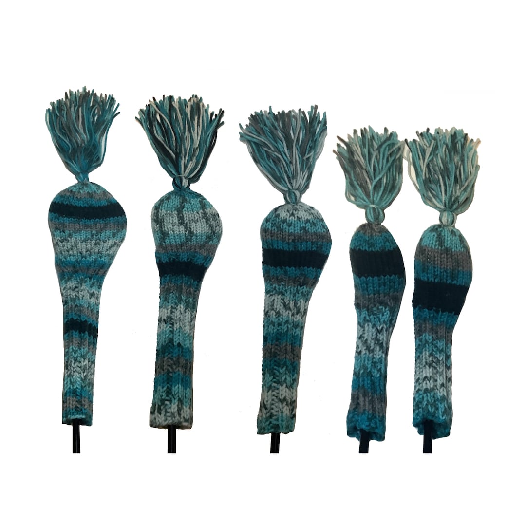 Golf Club Headcovers 5 Piece Set for Driver, Fairway Woods and Hybrids ...