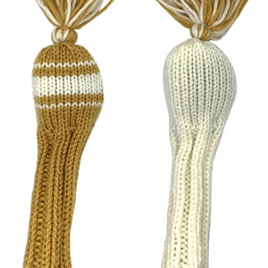Custom Color Classic Hybrid Golf Club Headcover 2 Pc Set With Pom-poms ...