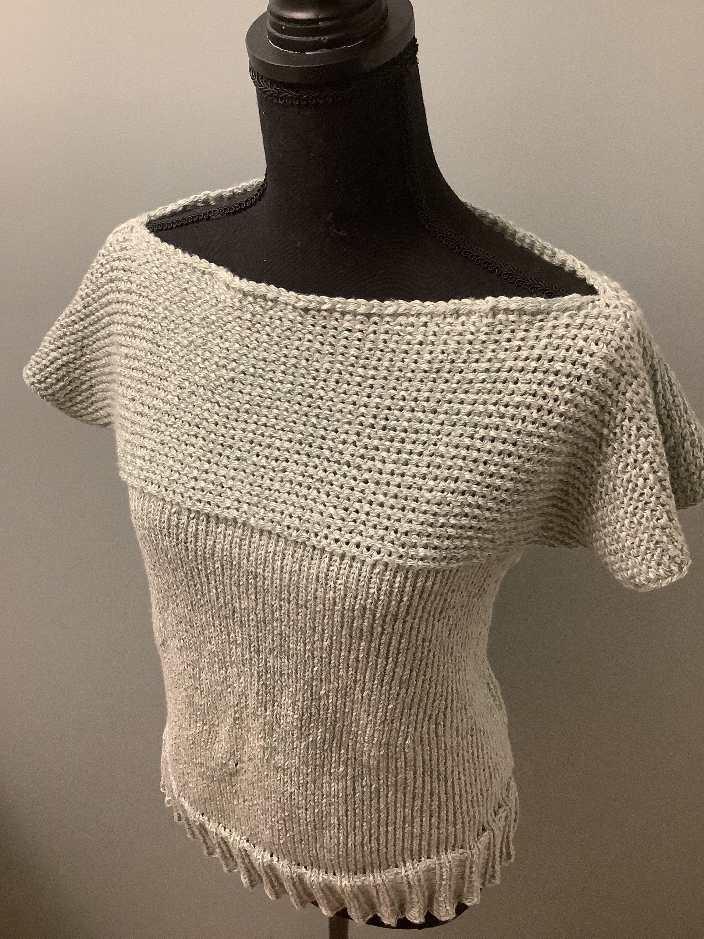 Loom Knit T-shirt Sweater Pattern Easy Beginner Level Instructions With ...