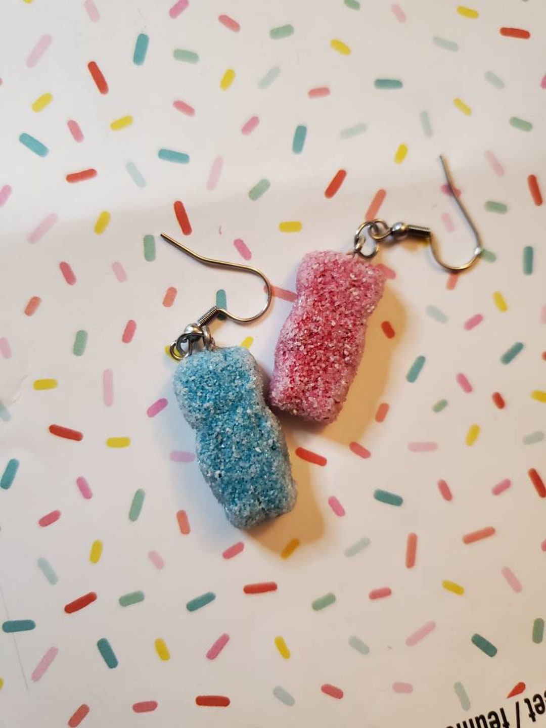 Handmade Sour Patch Dangle Earrings & Pins | Sour Candy Pins | Candy ...