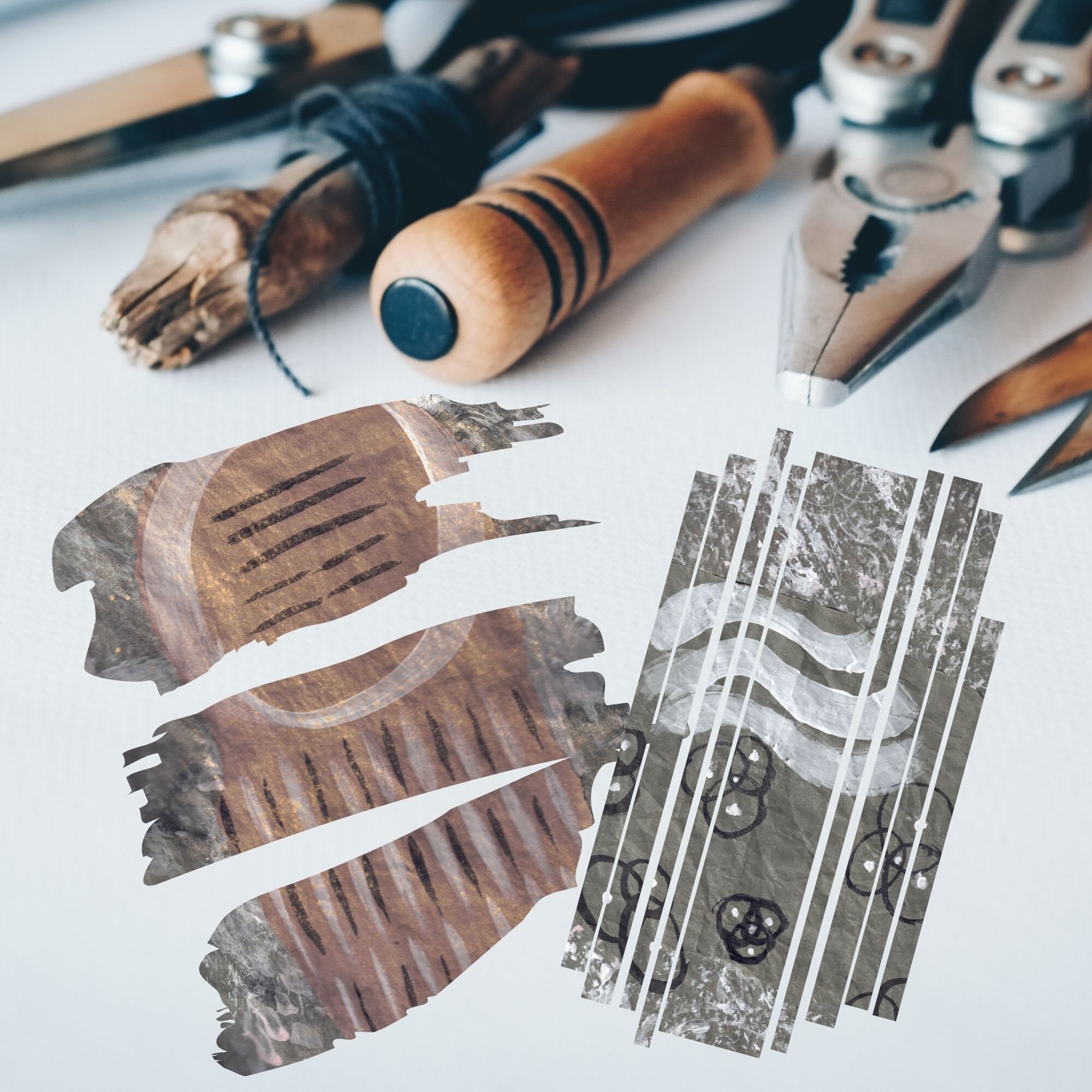 Ancient Codes Scroll Bundle Two Printable Collage Scrapbooking Paper ...