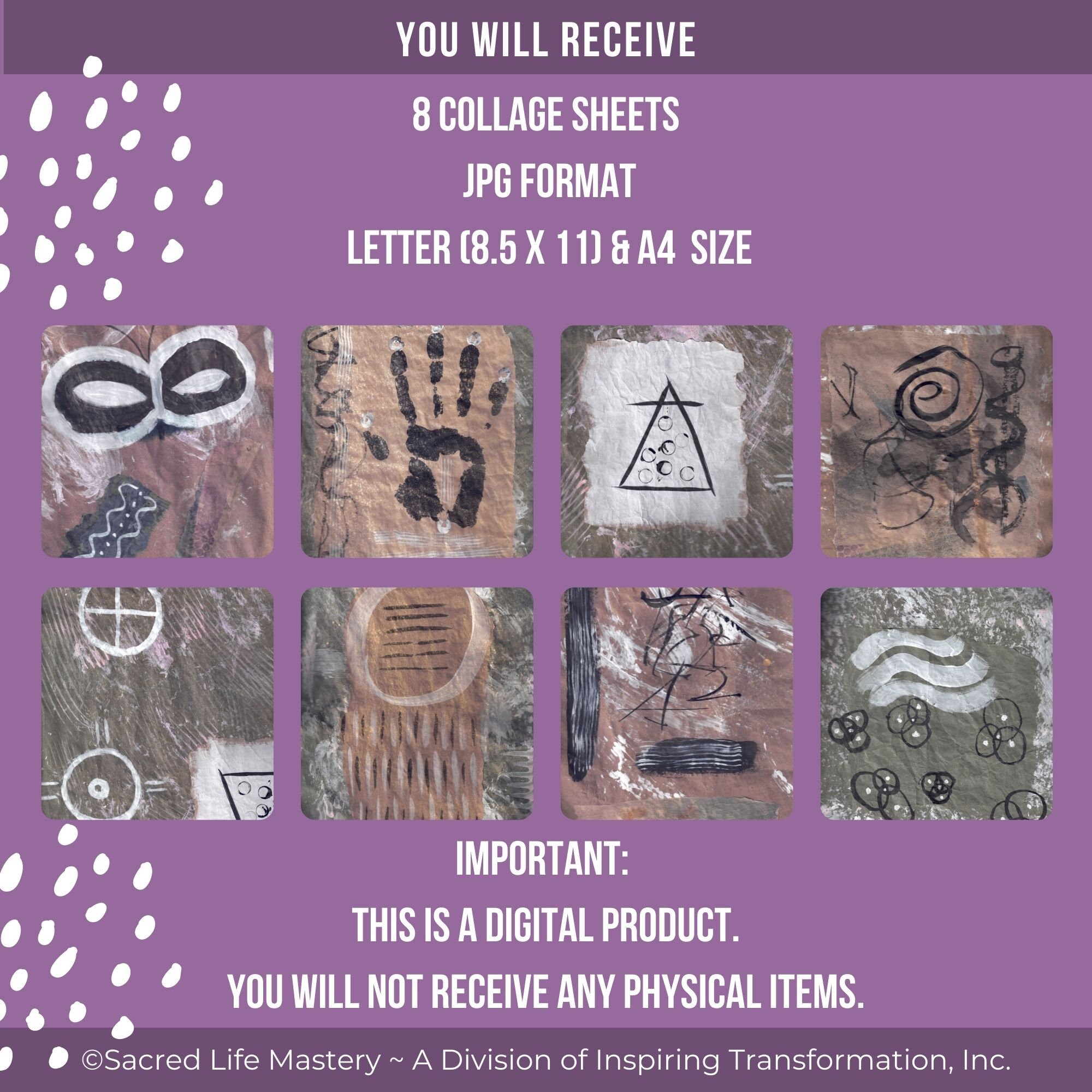 Ancient Codes Scroll Bundle Two Printable Collage Scrapbooking Paper ...