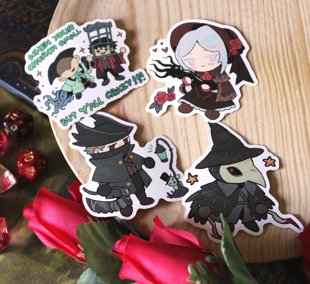 BLOODBORNE Stickers || Fromsoft 7 Cm Vinyl Mate Stickers - Etsy