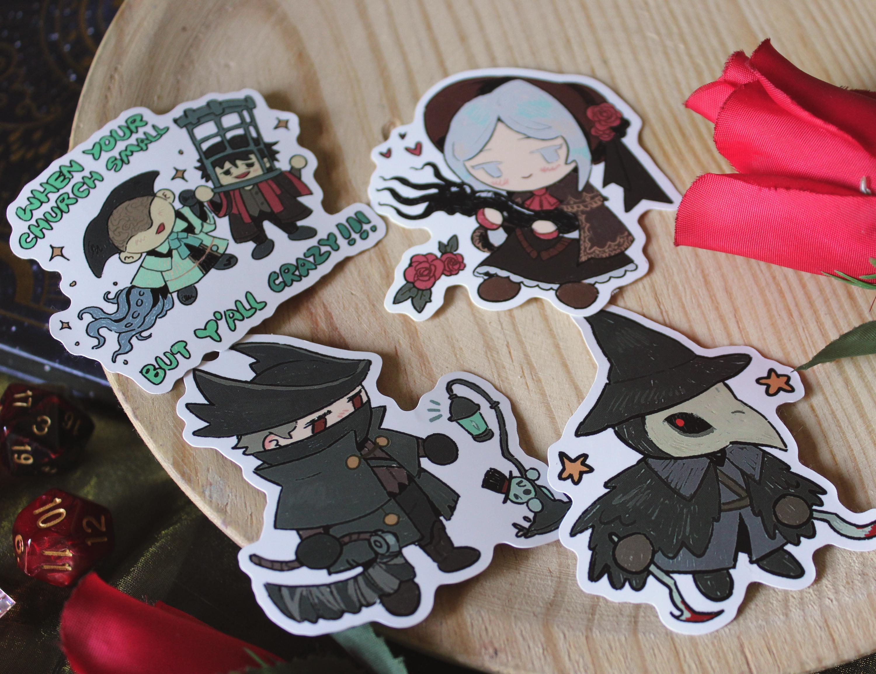 BLOODBORNE Stickers || Fromsoft 7 Cm Vinyl Mate Stickers - Etsy
