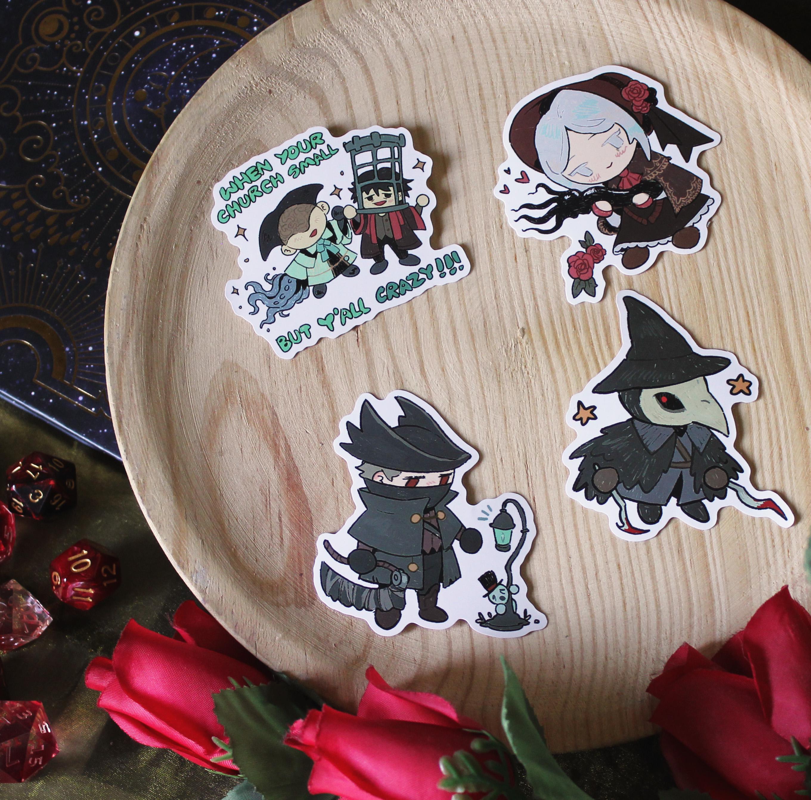 BLOODBORNE Stickers || Fromsoft 7 Cm Vinyl Mate Stickers - Etsy