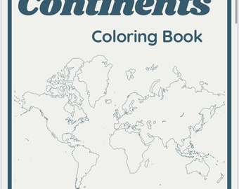 8 Printable Continents Coloring Pages Continents Coloring Book ...