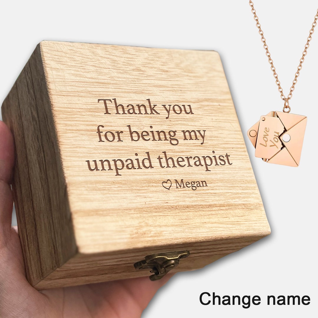 Hilarious Best Friend Gift Box With Necklace With Wooden Gift Set ...