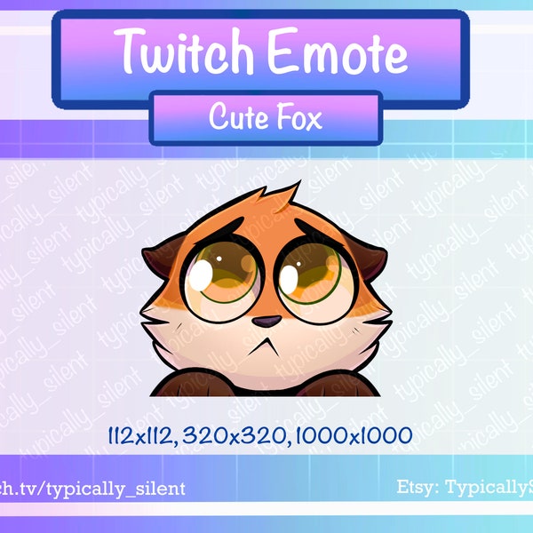 Fox Emote Animated - Etsy
