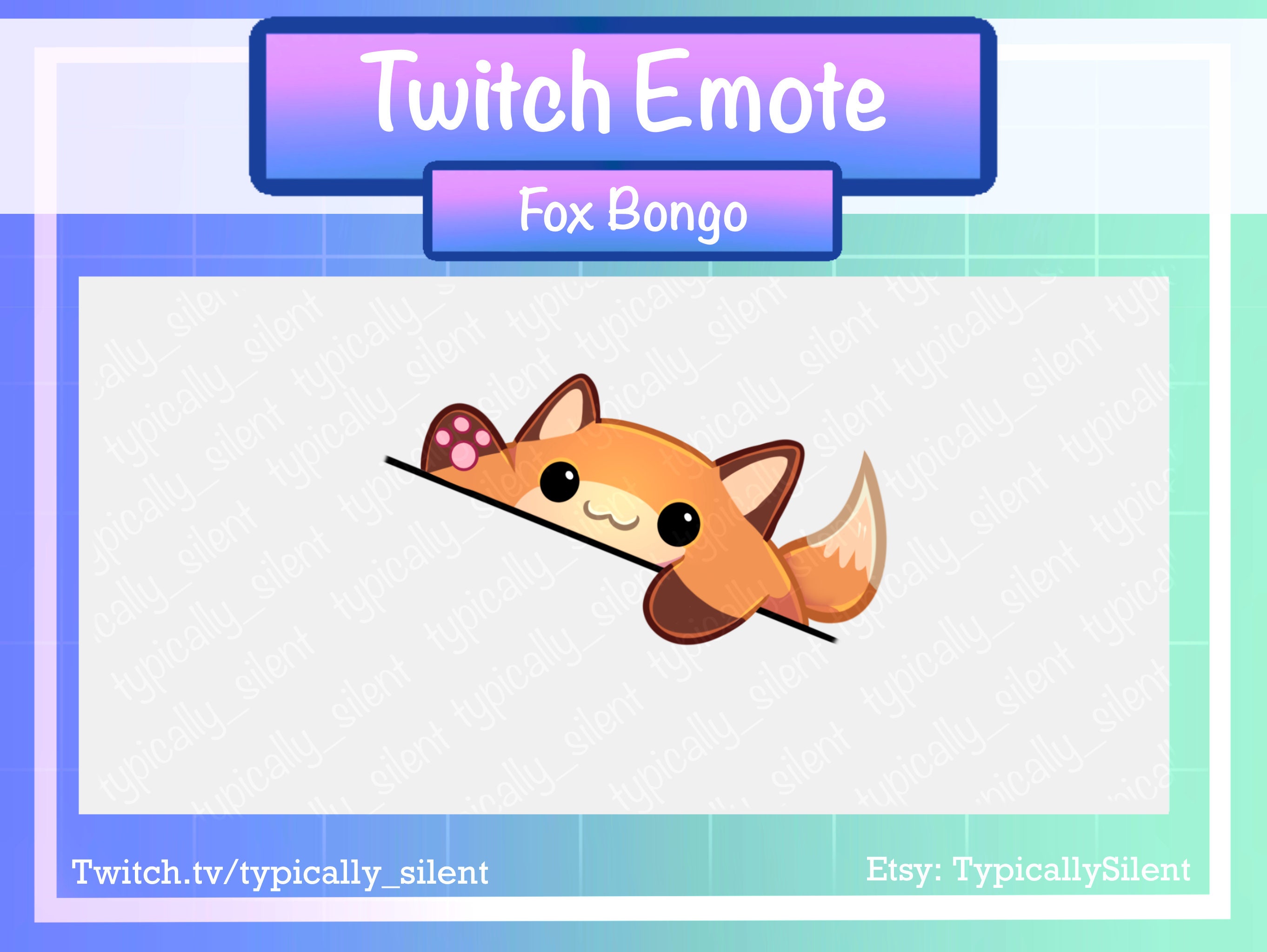 ANIMATED Bongo Fox Emote/ Fox Dance/ Cute/bark/animal/kawaii/pat/dance ...