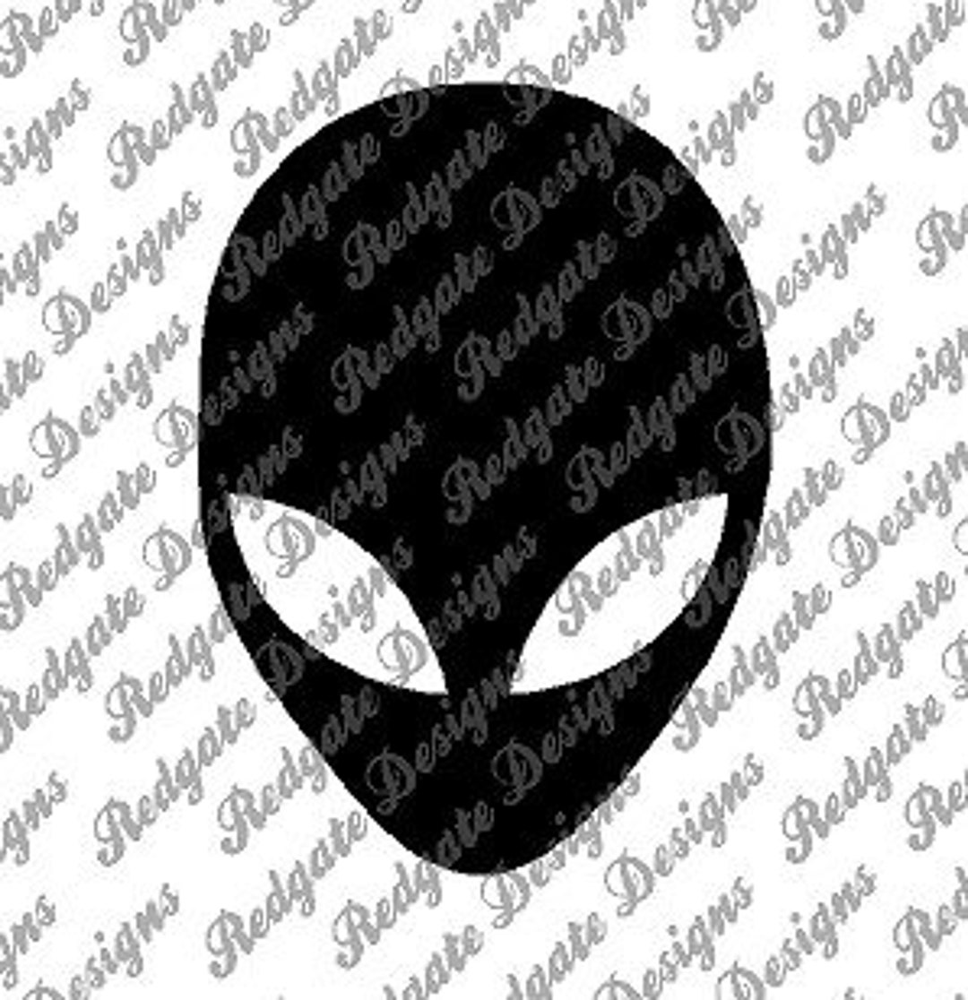 Alien Head Decal Vinyl Decal for Car, Truck, Van, Window, Phone, Laptop ...