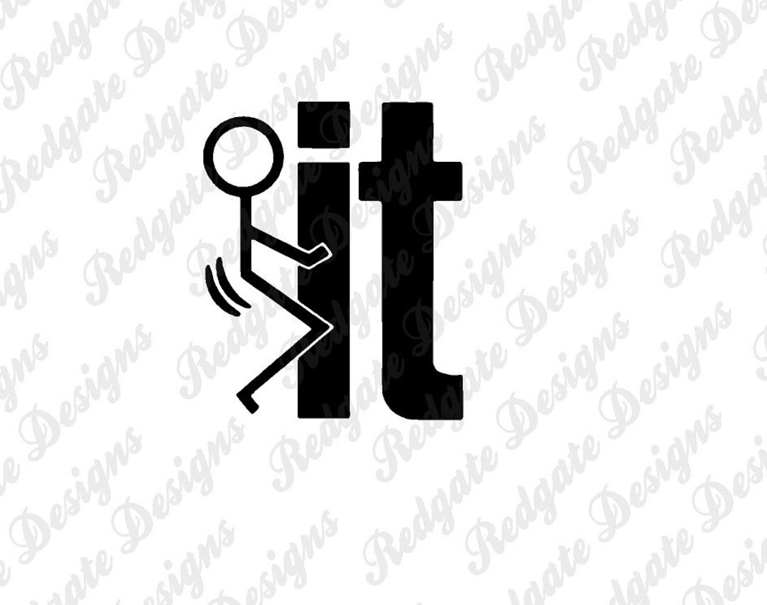 F It Vinyl Decal for Car, Truck, Van, Window, Phone, Laptop Any Non ...