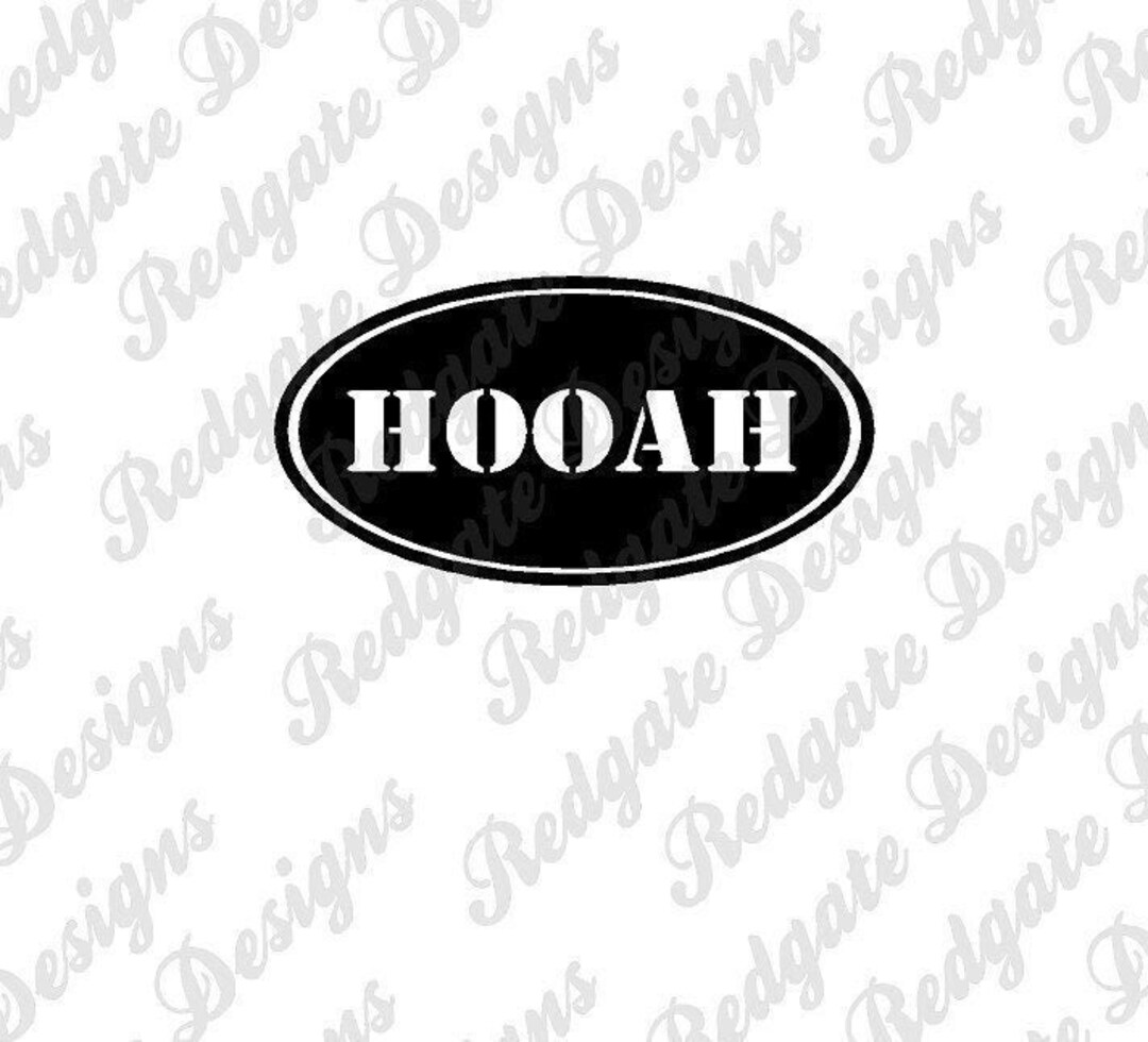 Army Hooah Vinyl Decal for Car, Truck, Van, Window, Phone, Laptop Any ...