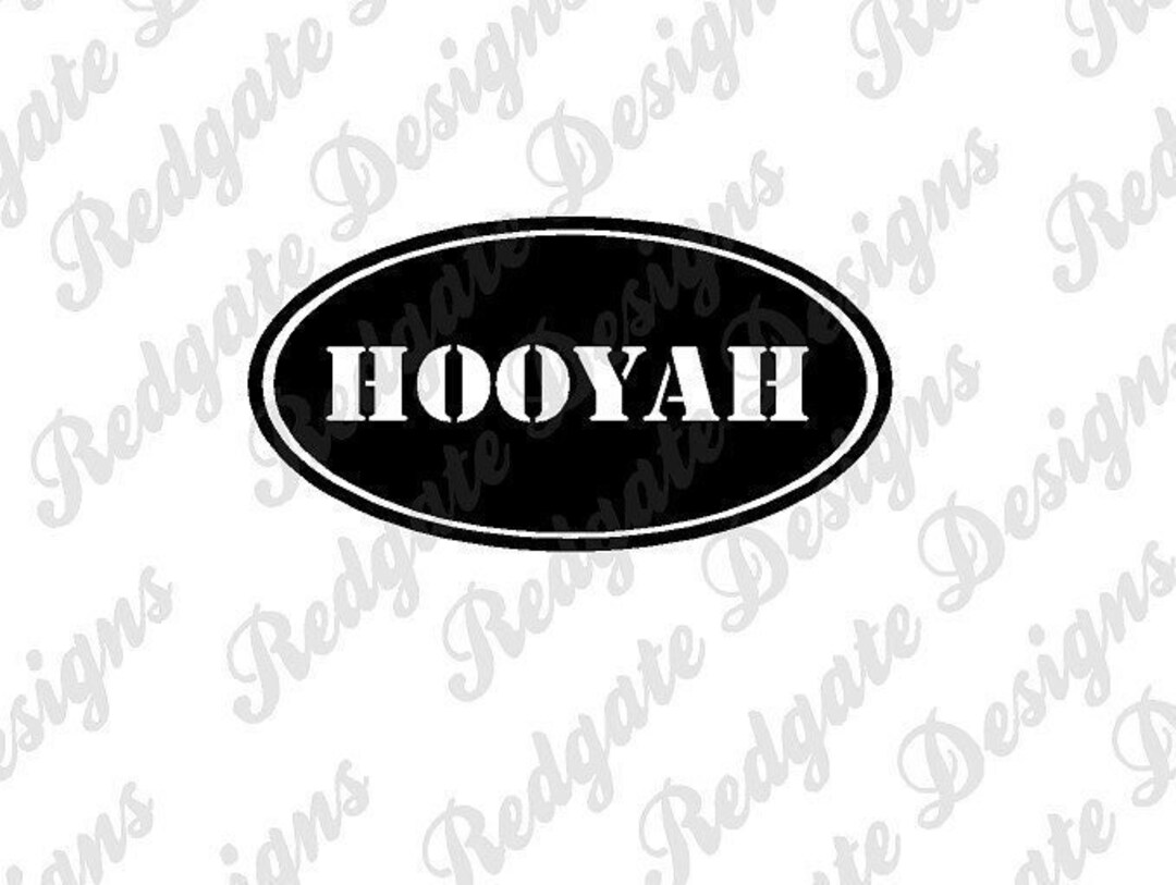 Navy Hooyah Vinyl Decal for Car, Truck, Van, Window, Phone, Laptop Any ...