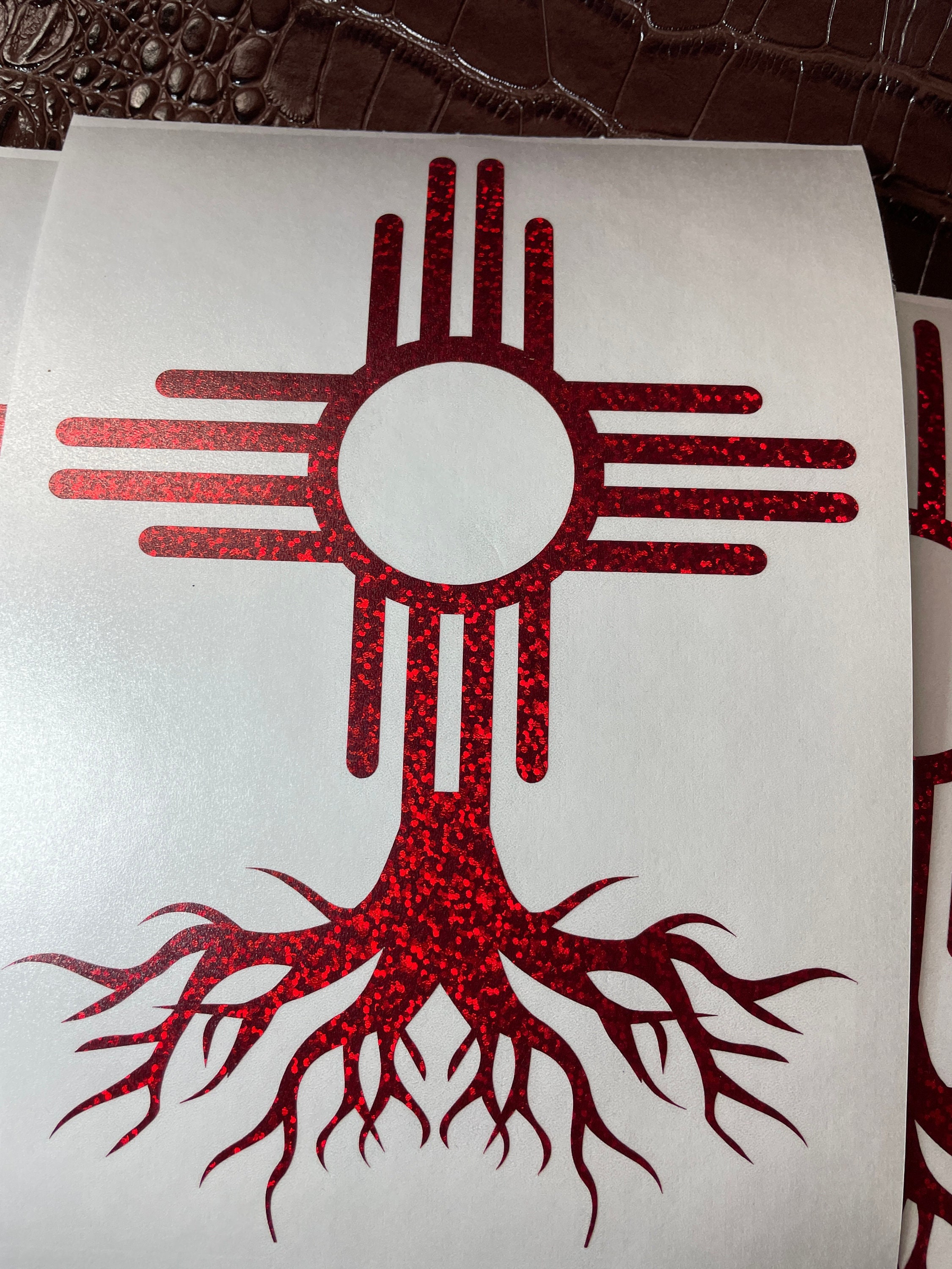 Holographic Sequence Zia Roots Decal - Etsy