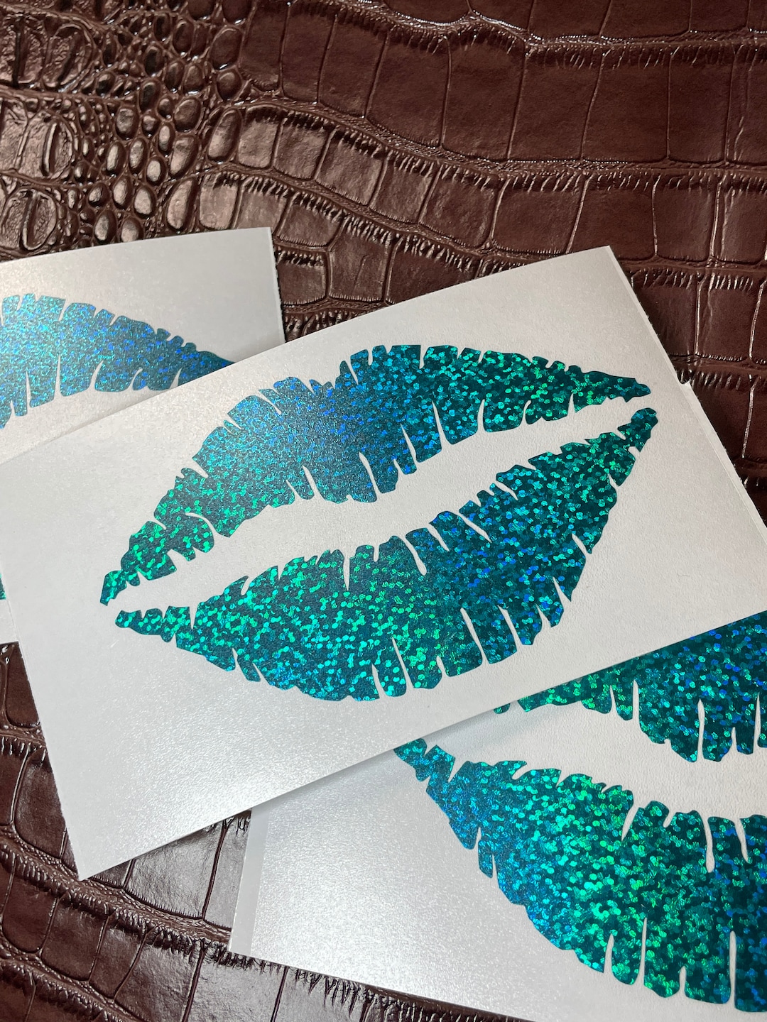 Sequence Glitter Lips Decal - Etsy